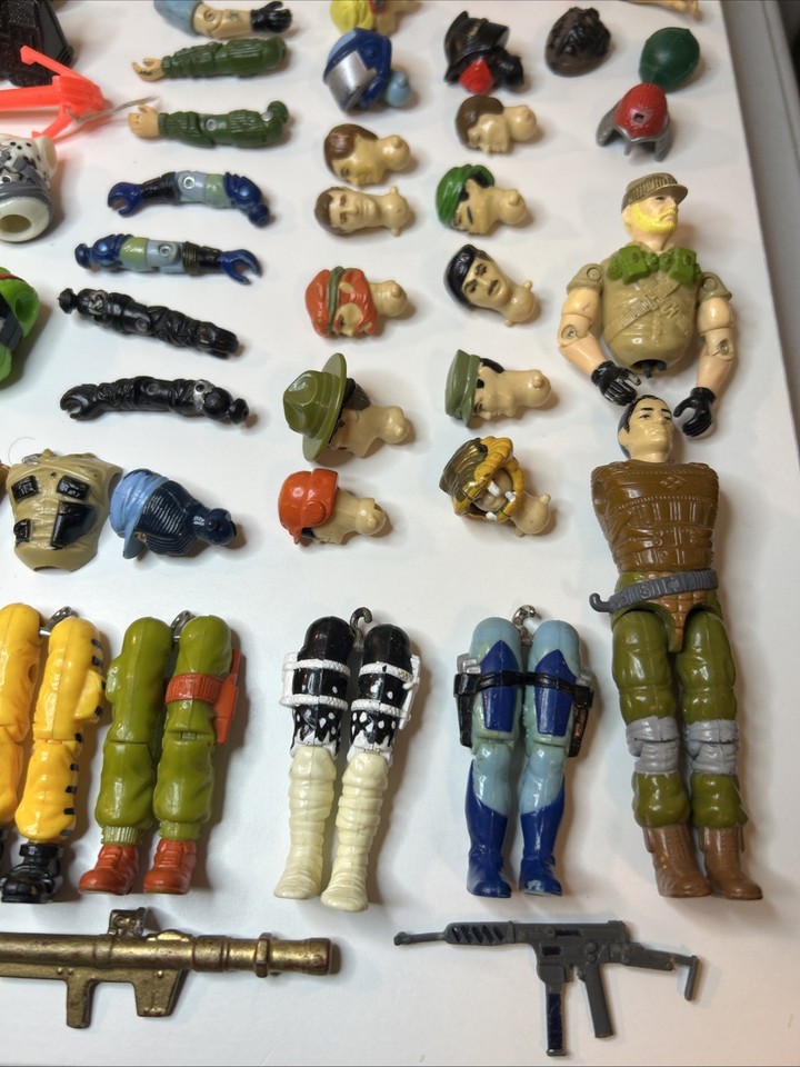 Vintage GI Joe 1980s 90s ARAH Parts Accessories Guns Lot Some Custom ...