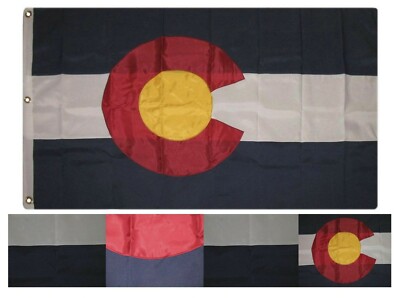 3x5 Embroidered Colorado 600D 2ply Military Grade nylon Flag 3'x5 ...
