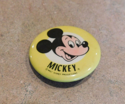 Mickey Mouse pinback button badge | eBay