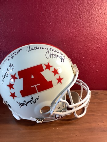 AFC PROLINE HELMET W/5 AFC HALL OF FAMERS & COAS | eBay