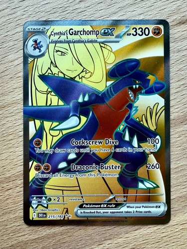 Pokemon TCG - Destined Rivals Cynthia’s Garchomp 215/182 Holo Full Art ...