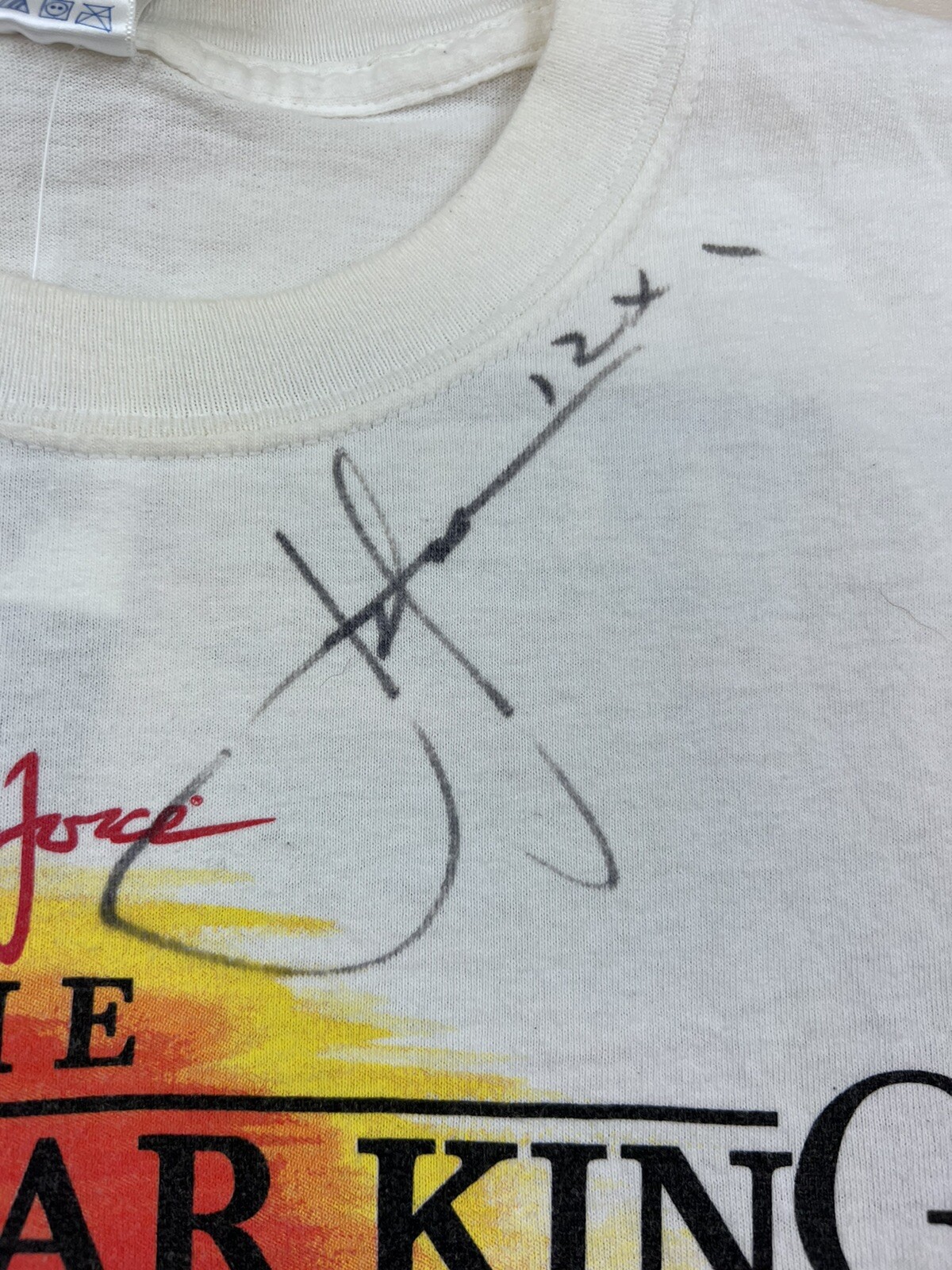 Vintage funny car racing john force Autographed t shi… - Gem