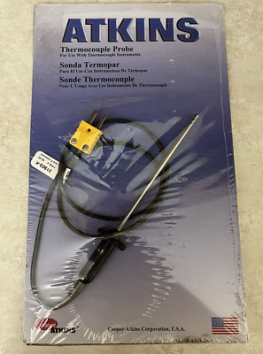 Cooper Atkins, Air Probe: Thermocouple, K Plug, 1/8 in x 4 in Probe ...