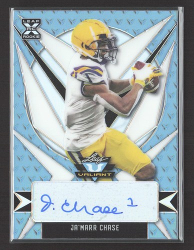 2021 Leaf Valiant Ja'Marr Chase Teal Rc Auto /20 #BA-JMC | eBay
