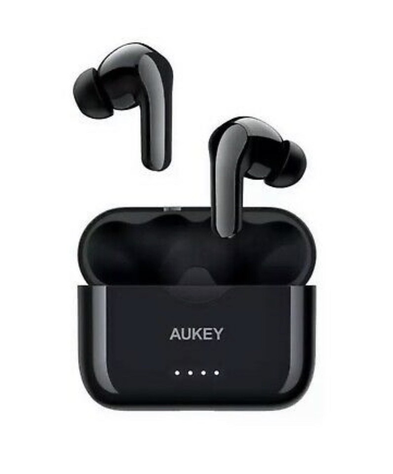 Aukey True Wireless Earbuds with Charging Case, Black (EP-T28) SEALED ...