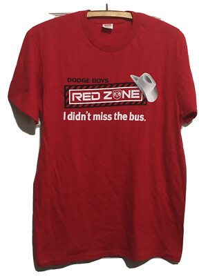 Dodge T Shirt Men's Medium Red Zone Detroit | eBay