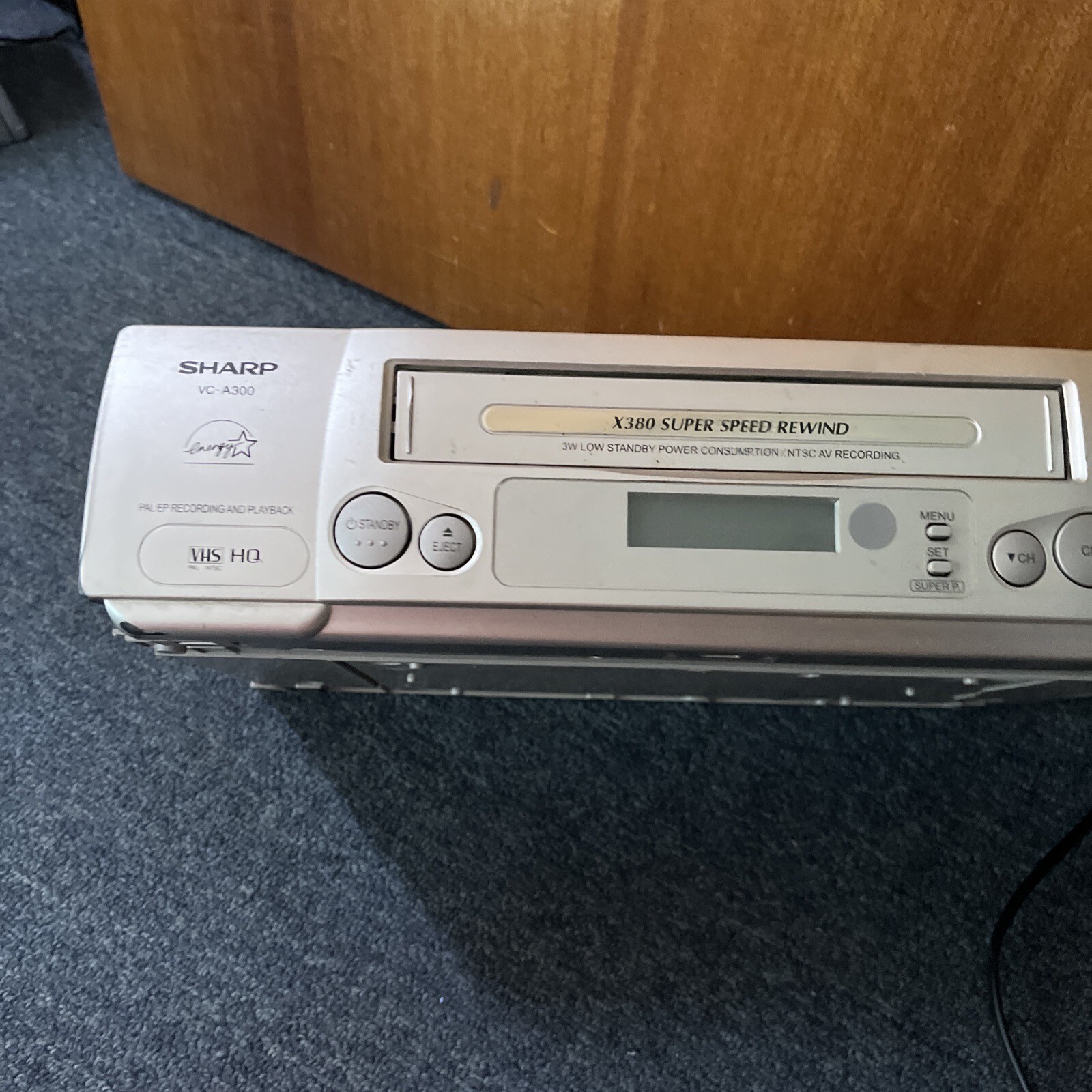 Sharp VHS Recorder Player PAL NTSC Playback *Works But Doesn't Eject No ...