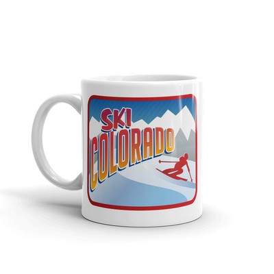 Ski Colorado Retro Skiier High Quality 10oz Coffee Tea Mug #4016 | eBay