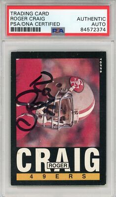 Roger Craig Autographed 1985 Topps Card (PSA) | eBay