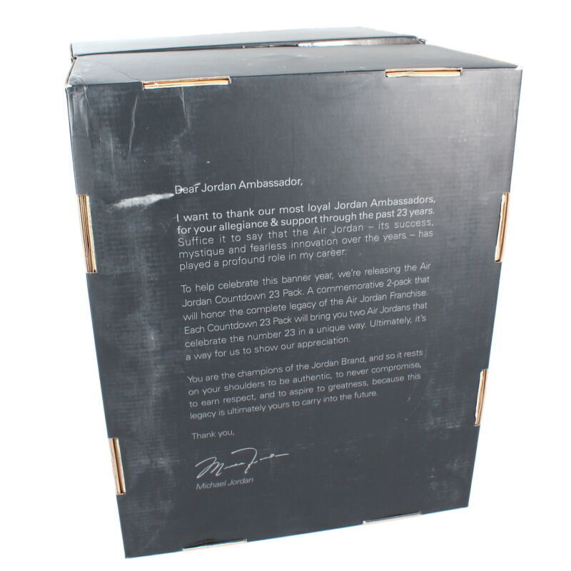 Michael Jordan Autographed Legacy Edition 1's and 22's Shoes UDA LE 5/ ...