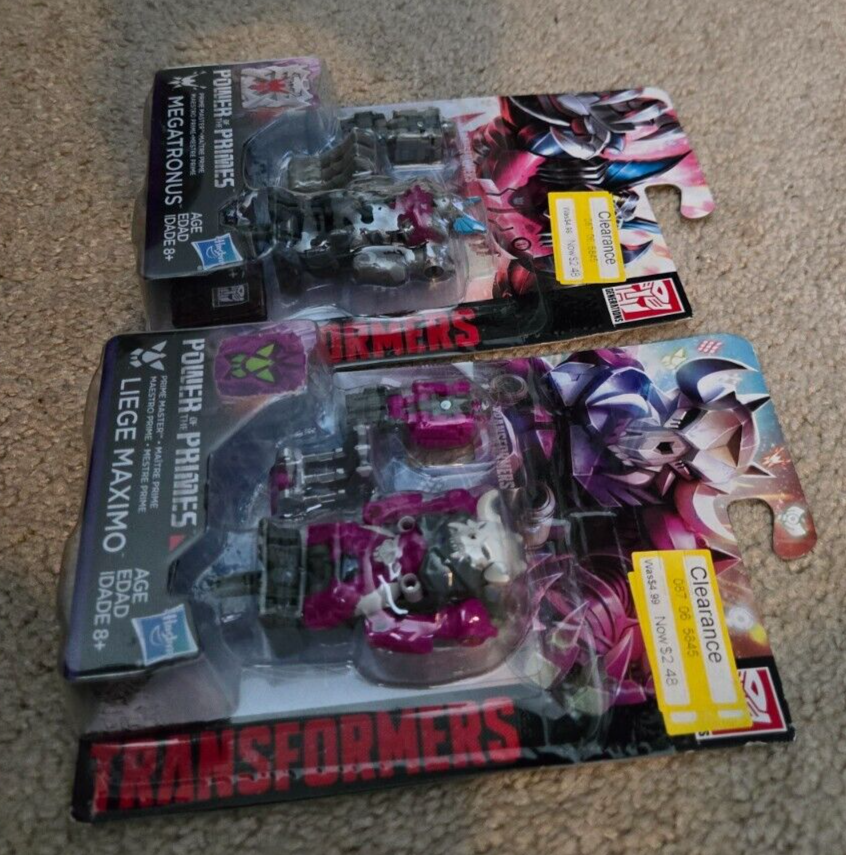 Transformers powers of the prime Megatronus and Liege Maximo lot | eBay