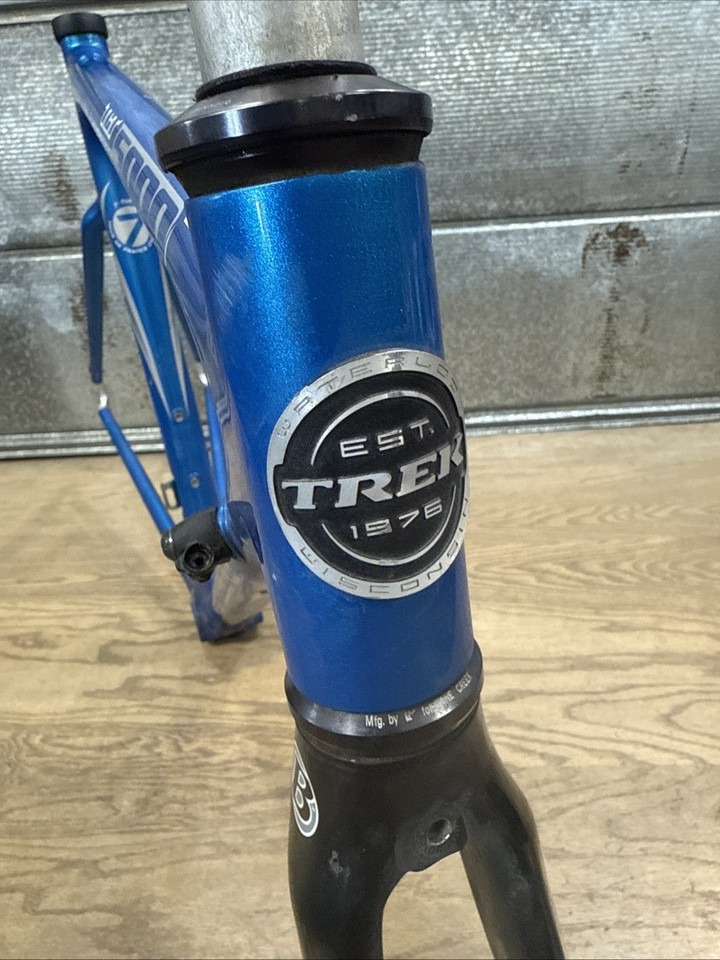 Trek TCT 5000 Carbon Road Bike Frameset 54cm Medium Made in USA Blue | eBay