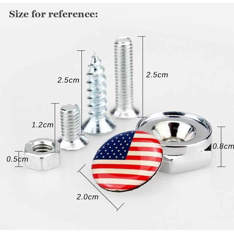 4pcs License Plate Frame Security Screw Bolt Cap Covers for B M W- FREE ...