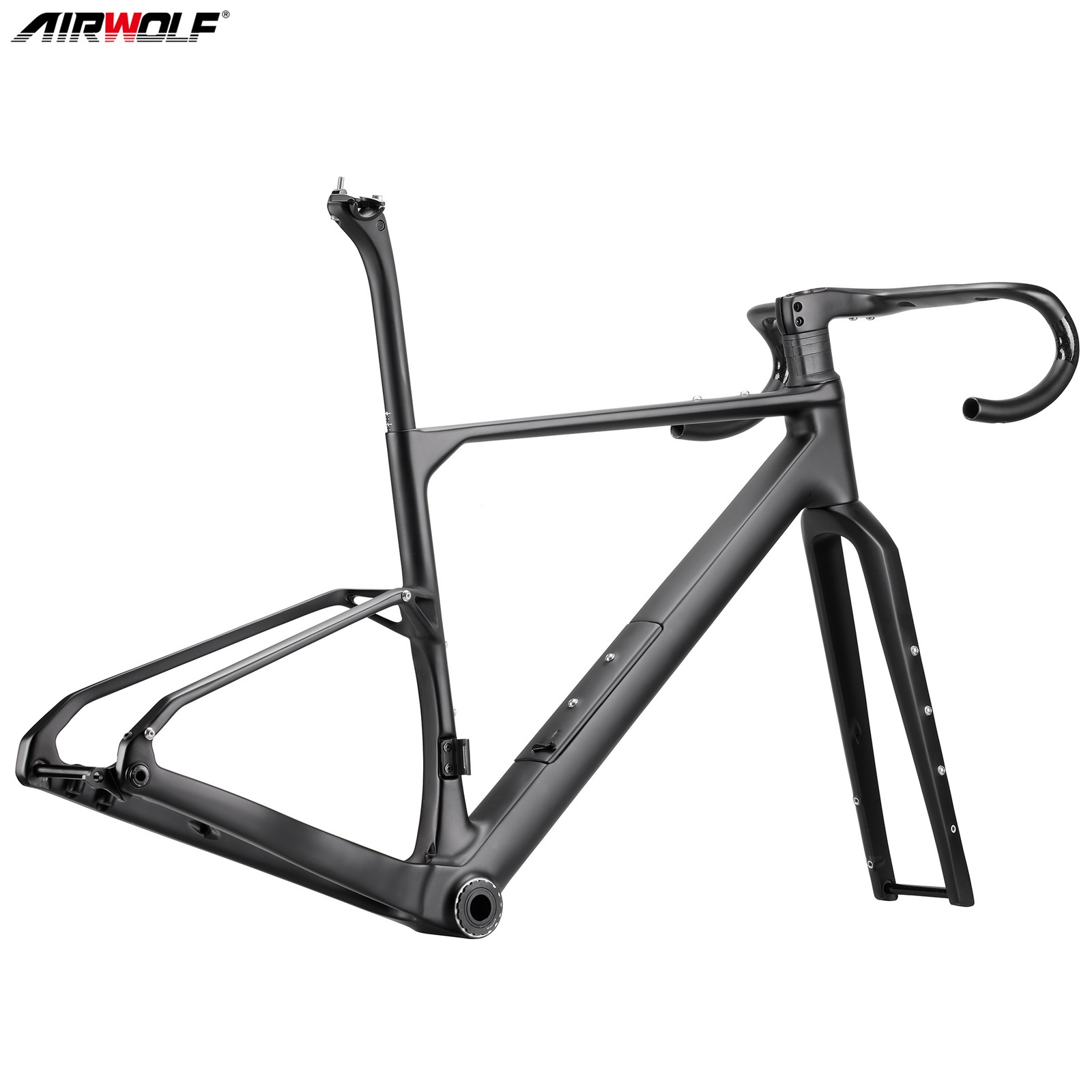 Airwolf Carbon Aero Gravel Frame T1100 700x50c UDH Disc Road/Cyclocross ...