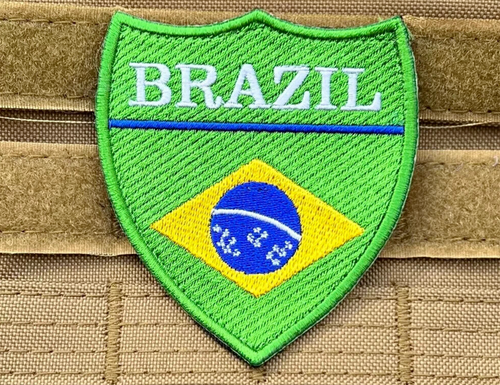 BRAZIL Flag Patch Hook Loop Badge Travel Shield Crest Tactical Bag Airsoft Army | eBay