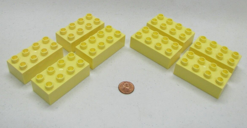 Lego Duplo Block Pale Yellow 2X4 Brick 8 Blocks Lot Castle Princess ...