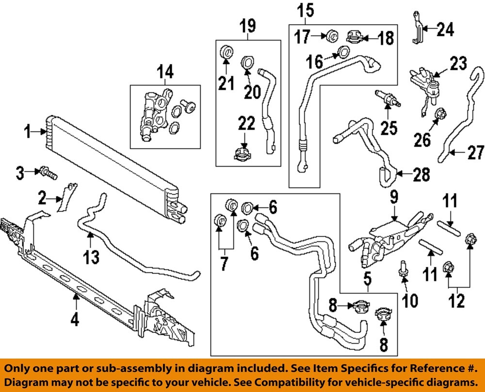 FORD OEM 19-23 Bronco Sport Cooling Trans Oil Cooler-Valve JX6Z7H322A ...