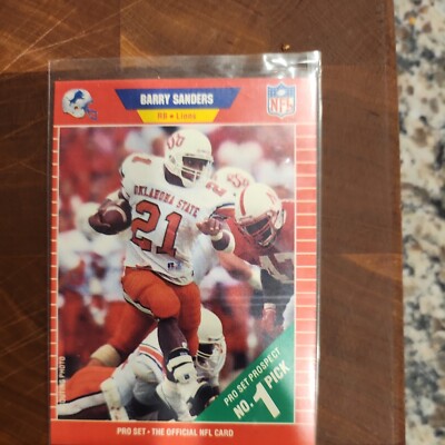 football cards Barry Sanders Rookie NFL Pro Set | eBay