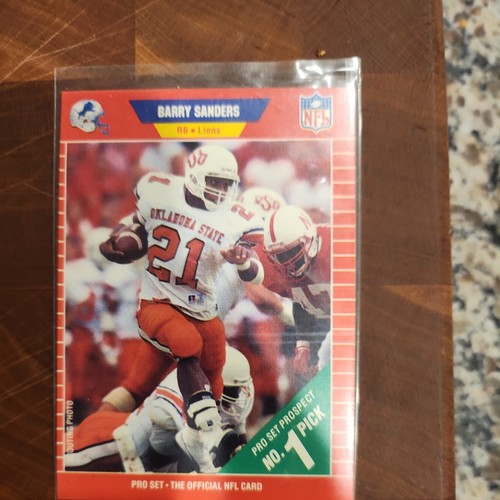 football cards Barry Sanders Rookie NFL Pro Set | eBay