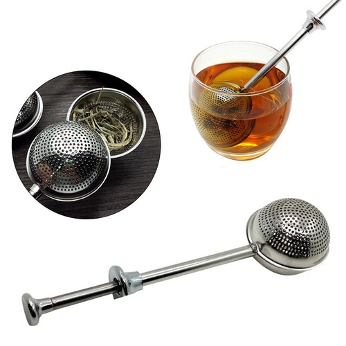 Tea Ball Infusers Long-Handle Stainless Steel Tea Strainer Reusable Tea ...