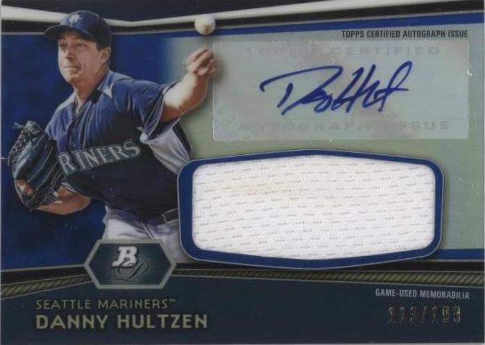 2012 Bowman Platinum - Autographed Jumbo Relics Danny Hultzen #AJR-DH ...