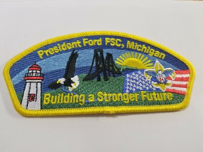 BSA Boy Scouts Shoulder Patch President Ford FSC Michigan Eagle ...