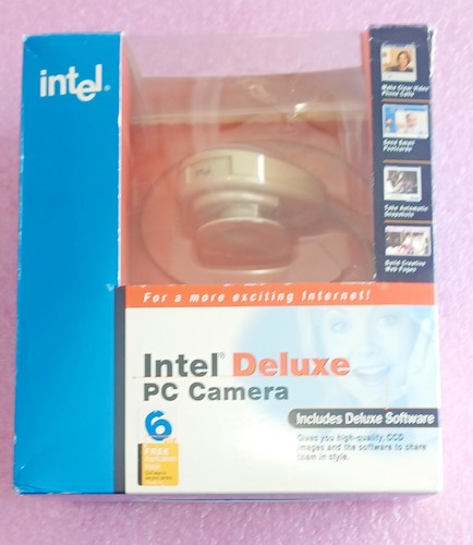 INTEL DELUXE PC CAMERA WEB CAM CAMERA USB/CD-ROM/ SOFTWARE/VINTAGE | eBay