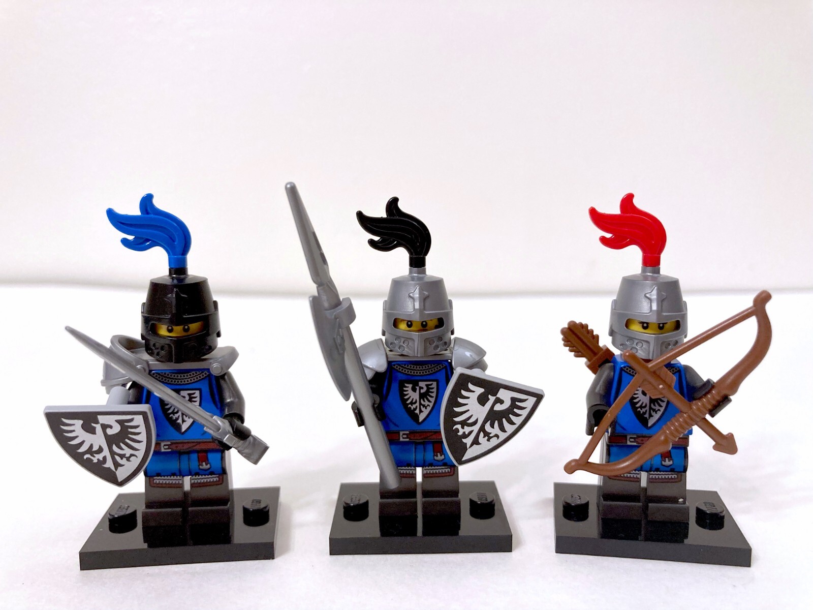 LEGO Castle Black Falcon Knights Minifig Set Of 3. | eBay