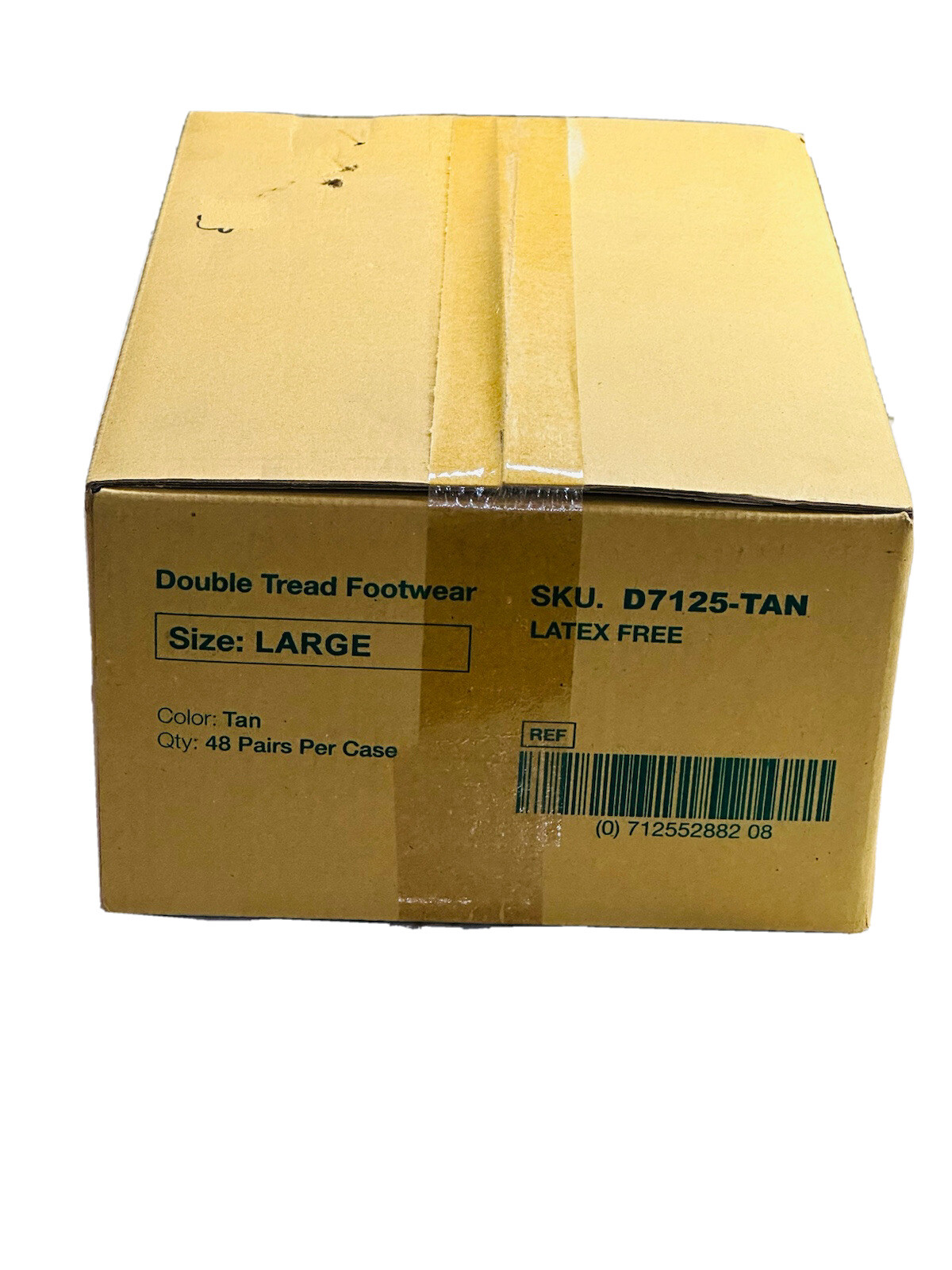 KATT Medical Double Tread Footwear Tan Size L 48 Pairs Case-Latex Free ...