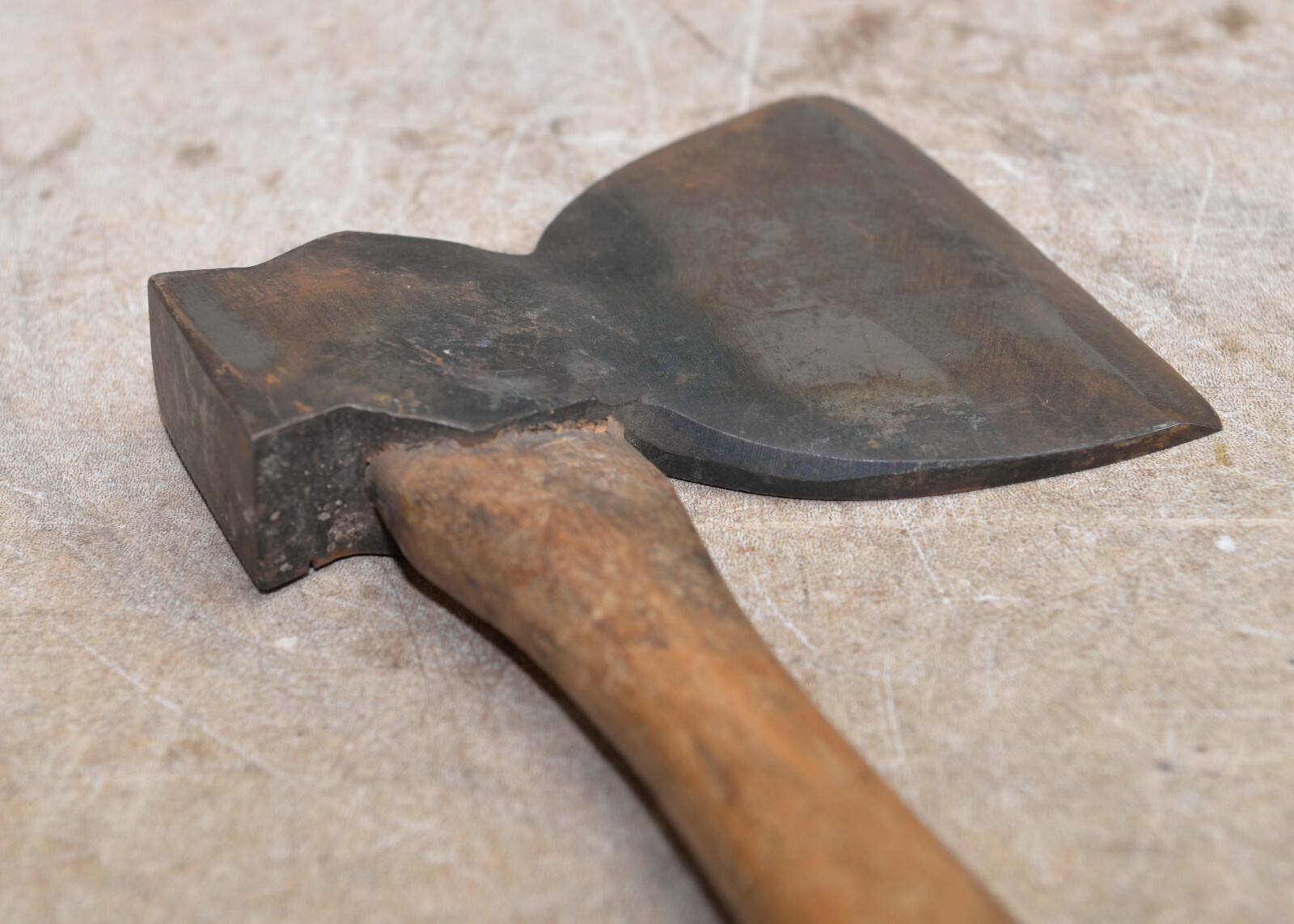 Quality woodworkers bench axe antique wood carving tool US made hatchet ...