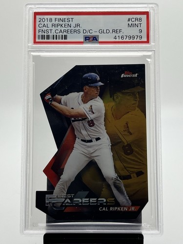 2018 Topps Finest - Finest Careers Die-Cut Cal Ripken #FC-CR8 Gold ...
