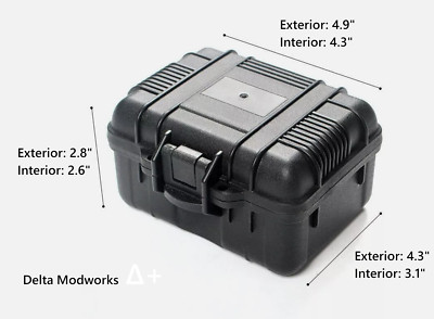 Plastic Small Waterproof Tool box Storage Box Hard Case W/ foam ...