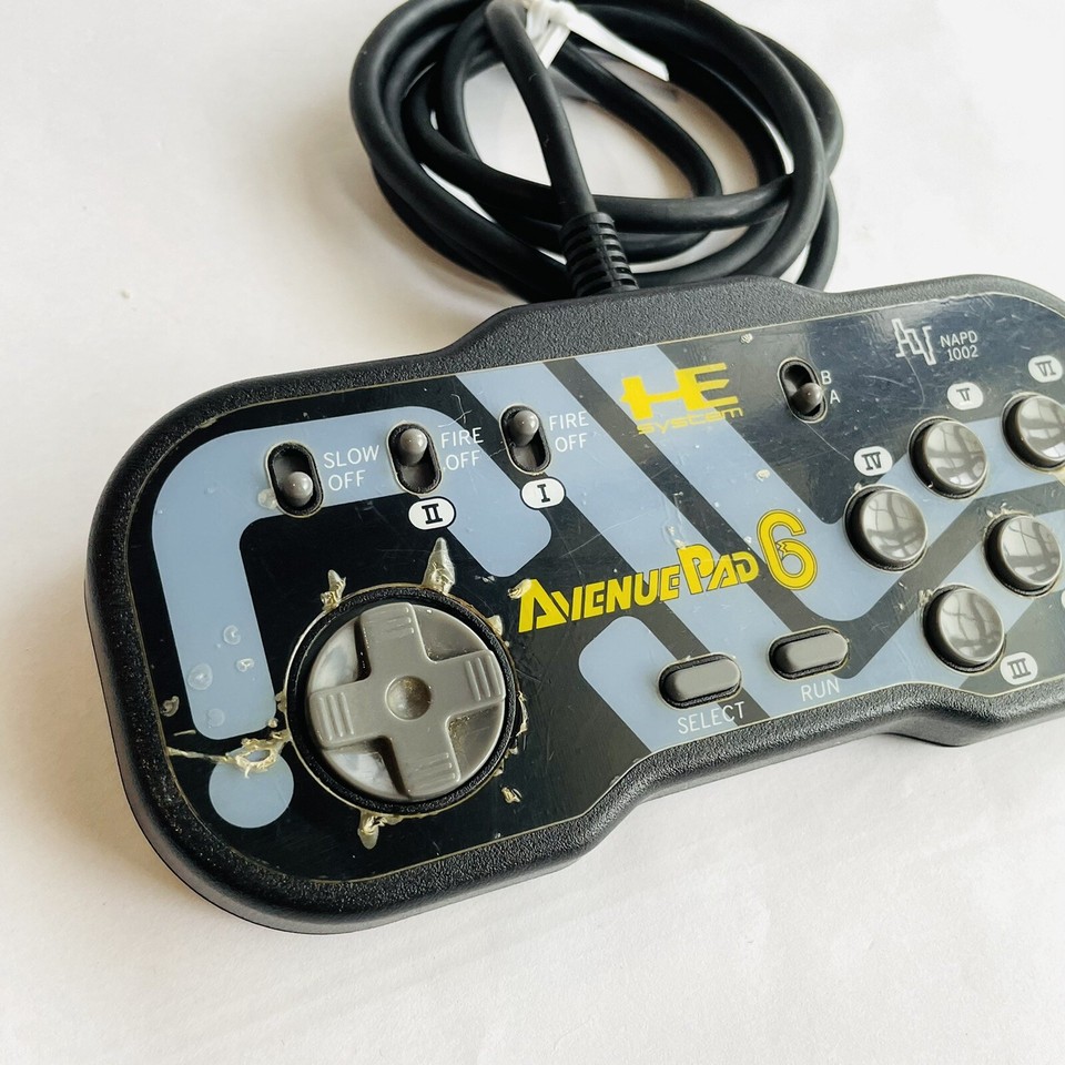 PC Engine 6 button Controller Avenue Pad 6 PCE HE system Control Pad ...