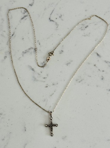 Judith Jack Sterling Silver Marcasite & Cubic Zirconia Cross Pendant ...