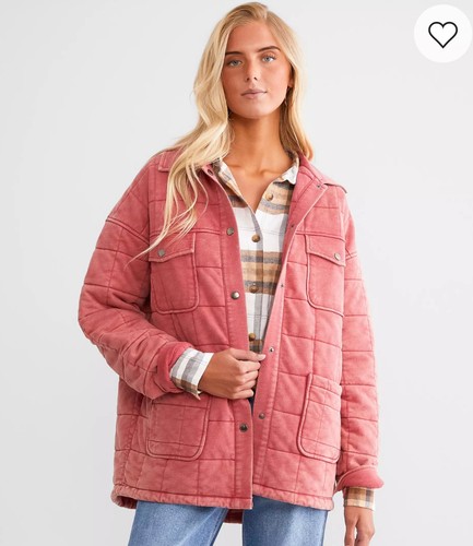 BKE Quilted Shacket Oversized XS | eBay