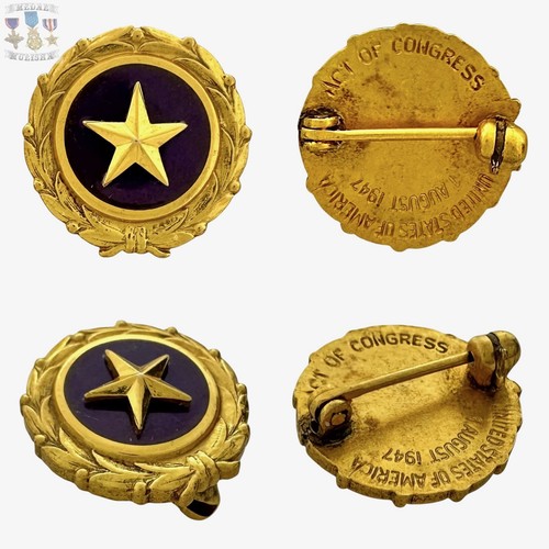 NEXT OF KIN GOLD STAR LAPEL PIN KILLED IN ACTION ACT OF CONGRESS AUGUST ...