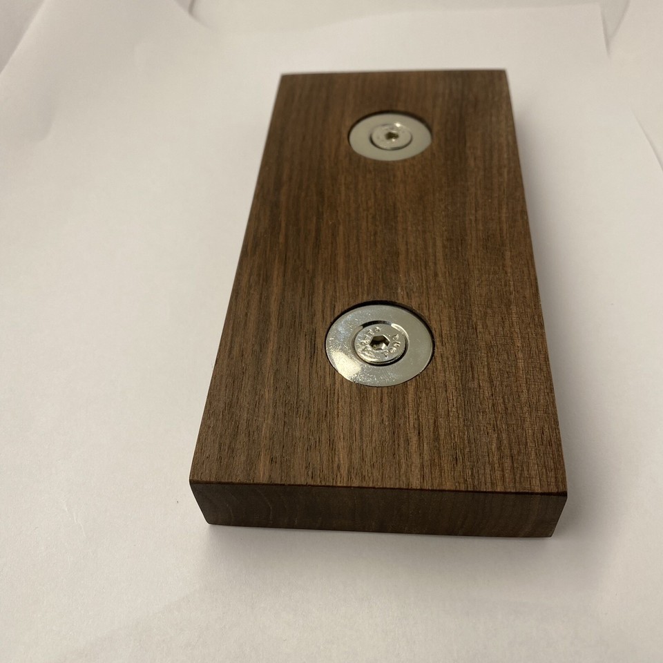 A J CUSTOM Walnut Benchrest Shooting Block fits standard accessory rail ...