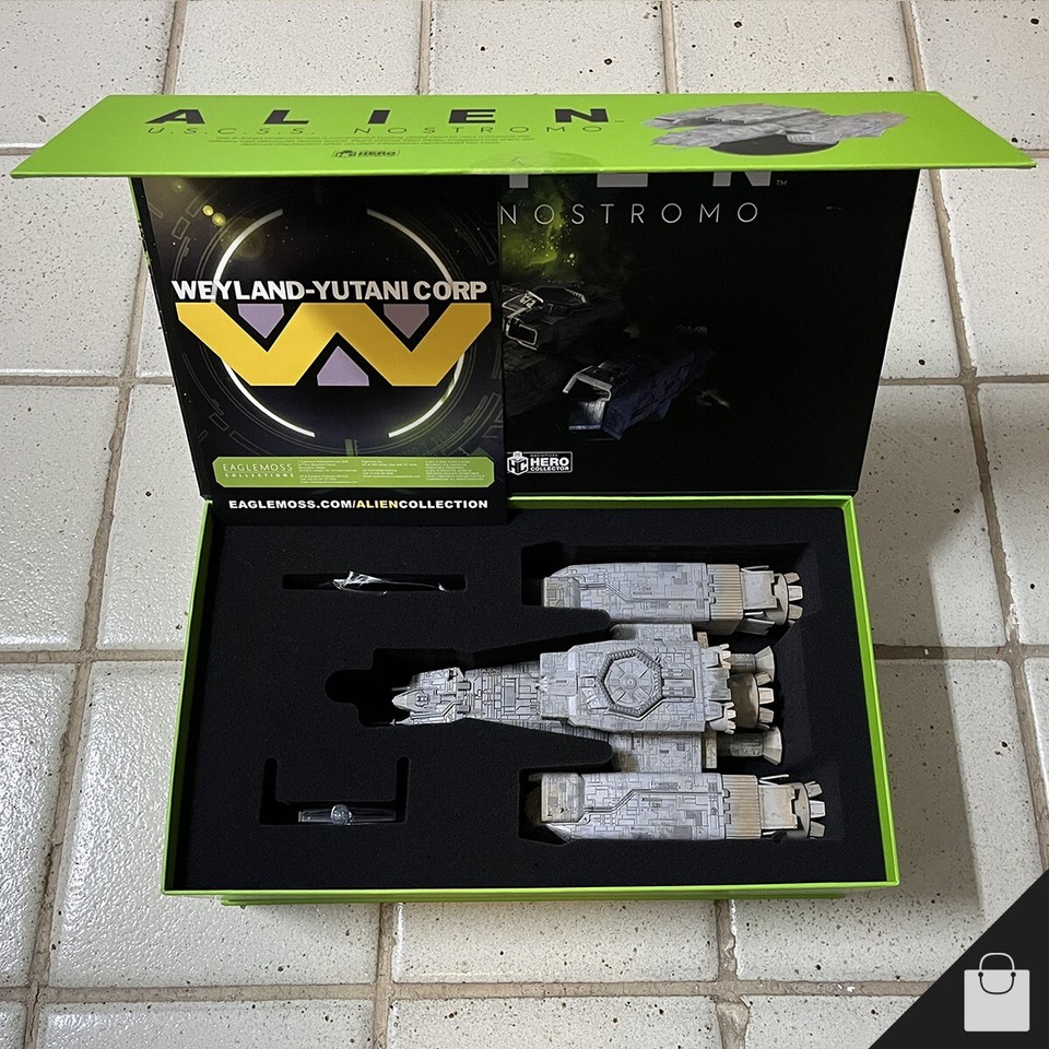 USCSS Nostromo XL Alien Space Ship Rare Eaglemoss Aliens Miniature ...