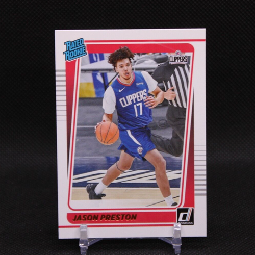 2021-22 Donruss Rated Rookie #210 Jason Preston - Los Angeles Clippers ...