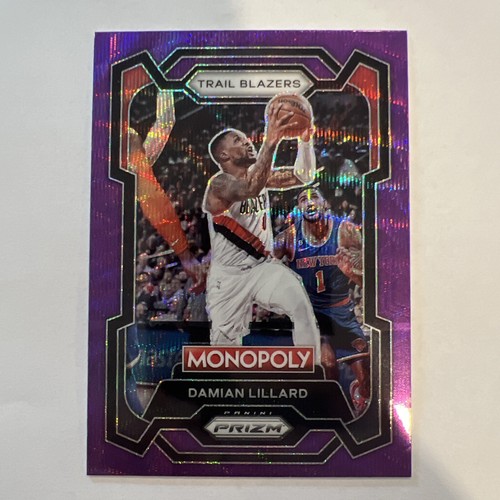 2023-24 Panini Prizm Monopoly Purple Wave Damian Lillard #73 Trail ...