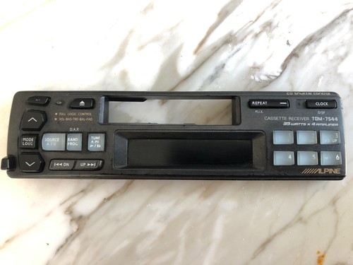 ALPINE TDM-7544 CAR STEREO FACEPLATE ONLY ALPINE TDM-7544 CASSETTE ...