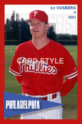 Ed Vosberg - 2001 Philadelphia Phillies - choose a size - full color ...