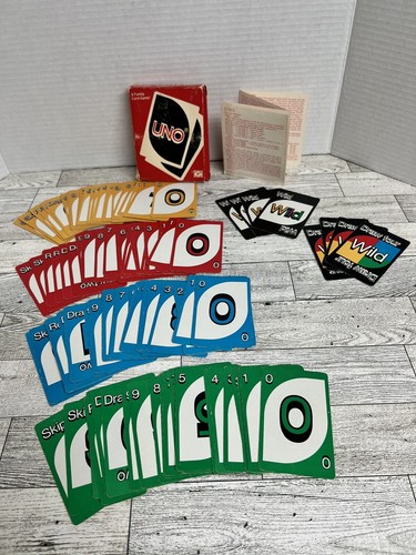 Vintage UNO Cards 1979 Complete 108 Card Deck w/ Instructions & Box | eBay