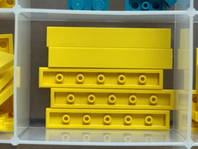 LEGO Parts - Yellow Tile 1 x 6 - No 6636 - QTY 5 | eBay