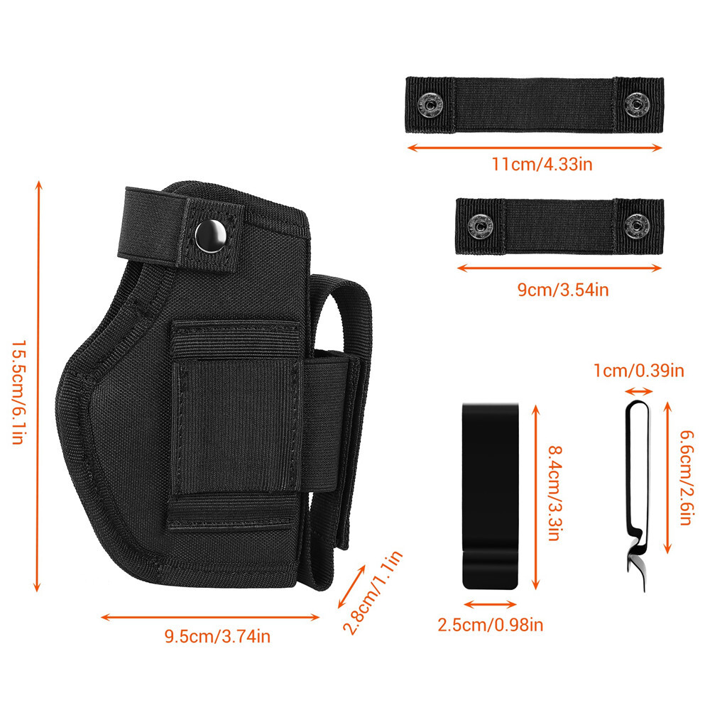 Tactical IWB OWB Gun Holster with Magazine Pouch Concealed Carry Right ...