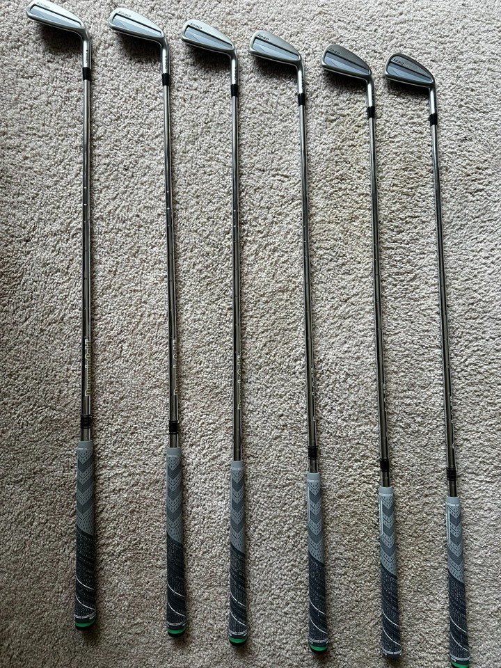 ping i230 iron set black dot stiff True Temper Dynamic Gold 105 S300 ...