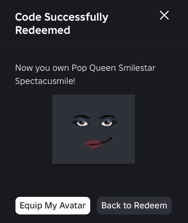 Robl0x | Pop Queen Smilestar Face Spectacusmile Model Series 3 - RARE Toy Code | eBay