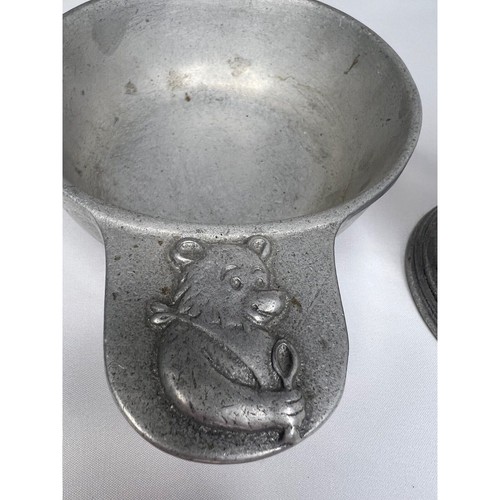 Vintage Carson Pewter Baby Mug, Bowl, and Spoon Set | eBay