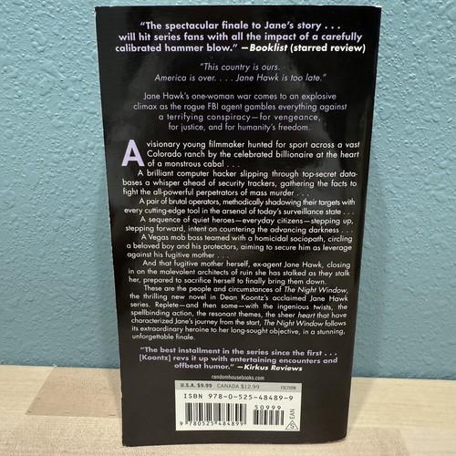 Complete Set Dean Koontz Jane Hawk Series Thriller Mystery Books Set of ...