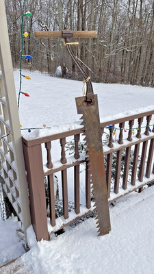 Antique Disston Crosscut Ice Saw — “S. FISH” Handle, Manhasset Bay | eBay